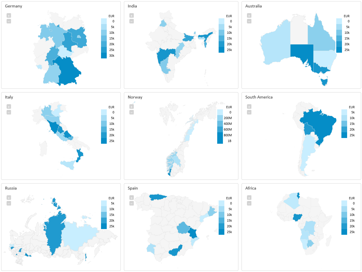 GeoAnalytics and Location Visualizations | KYUBIT Business Intelligence