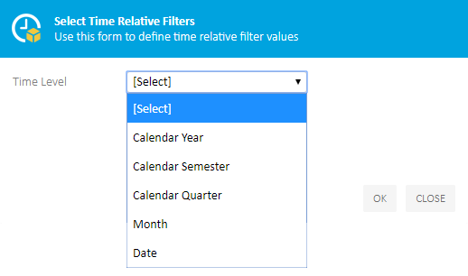 OLAP Time Intelligence Slicers | KYUBIT BI Tools