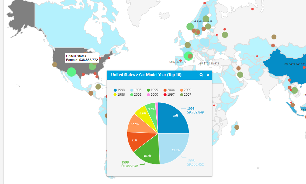 GeoAnalytics and Location Visualizations | KYUBIT Business Intelligence